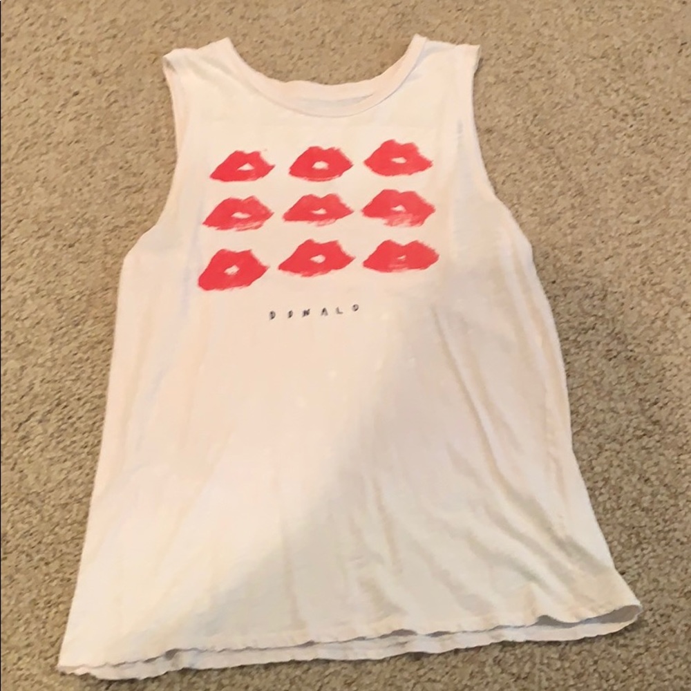 Junk Food Lips Tank - Gem
